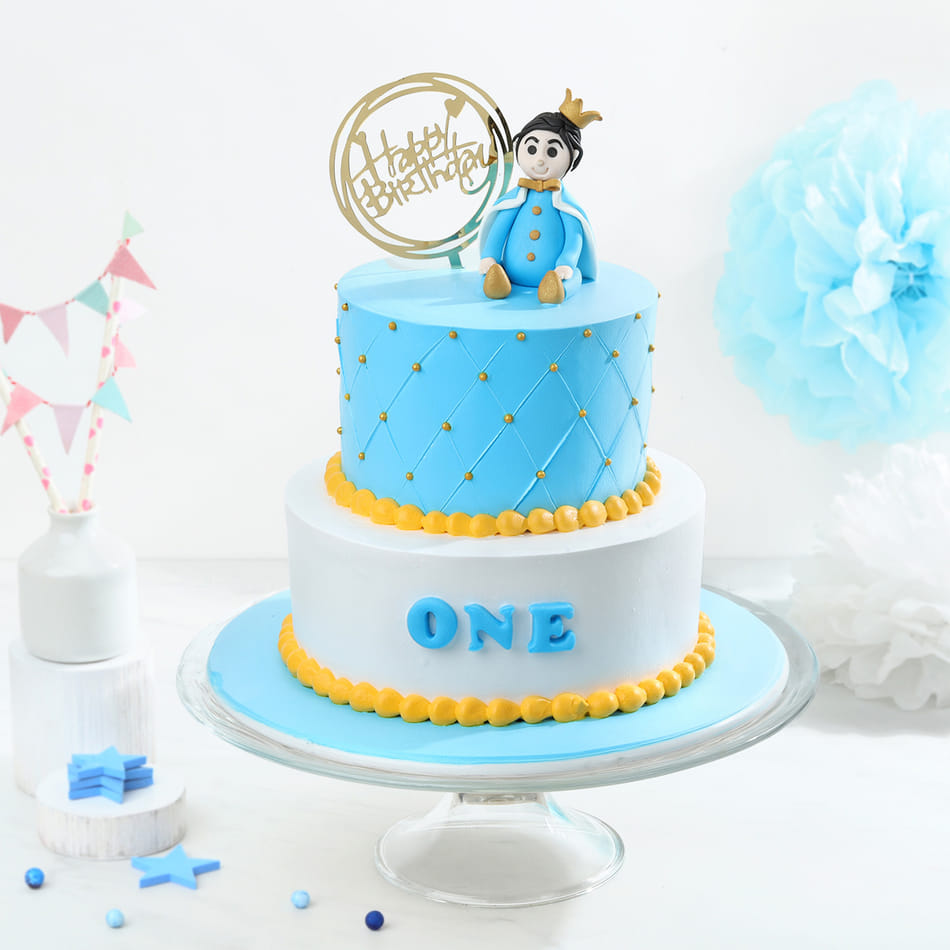 Little Prince 1st Birthday Cake