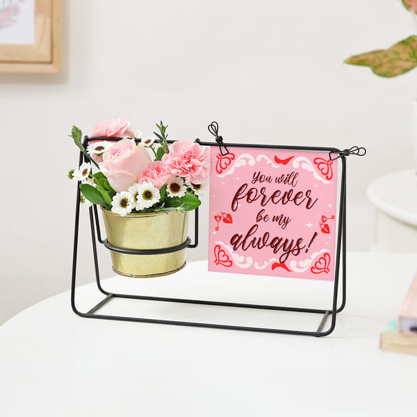Buy/Send Always And Forever Swinging Metal Planter Online | IGP ...