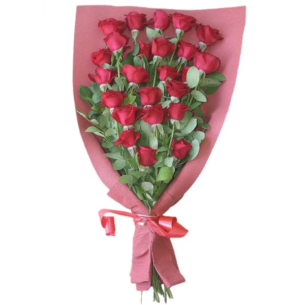 Send Bouquet of 24 Red Roses Online, Same Day Delivery in UAE | IGP ...