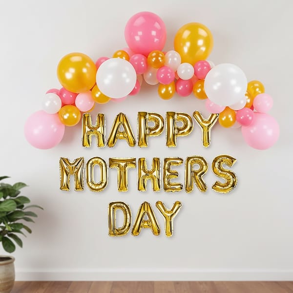 Buy Send Cheerful Happy Mother S Day Balloon Arch Decor Online Igp