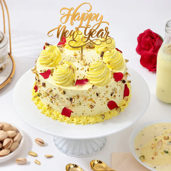 Buy/Send Golden Bliss New Year Rasmalai Cake Online | IGP | JVS1435654