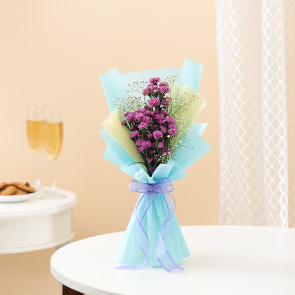 Buy/Send IGP-Purple Daisy Elegance Bouquet Online | IGP | JVS1281261
