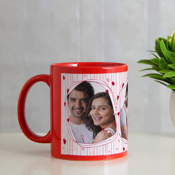 Love Connection Personalized Red Mug: Gift/Send Home Gifts Online ...