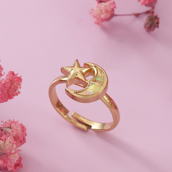 Buy/Send Moon N Star Fashion Ring for Girls Online | IGP | JVS1438638