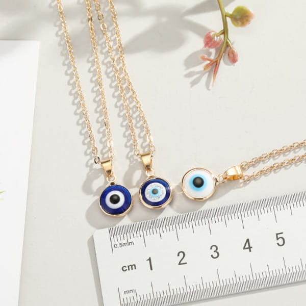 Buy/Send Necklace Evil Eye Mini Circle Single Piece Juju Joy Online ...