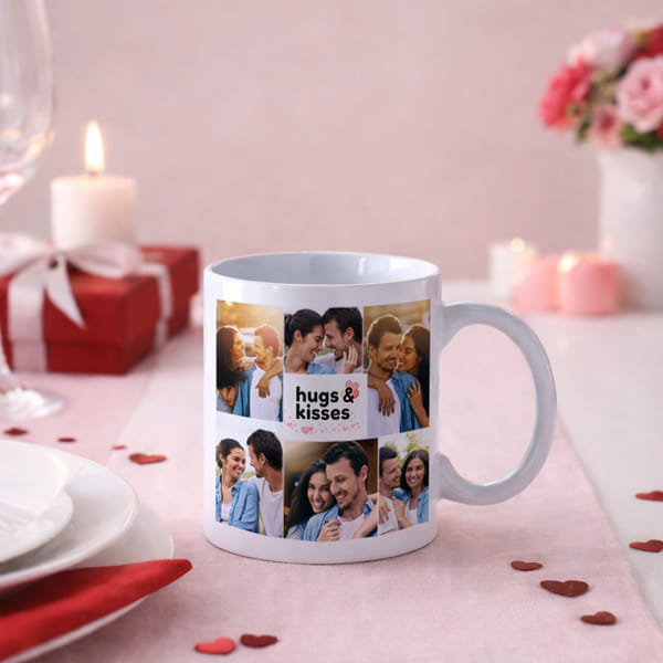 Buy/Send Personalized Hugs And Kisses Photo Mug For Valentine's Day ...