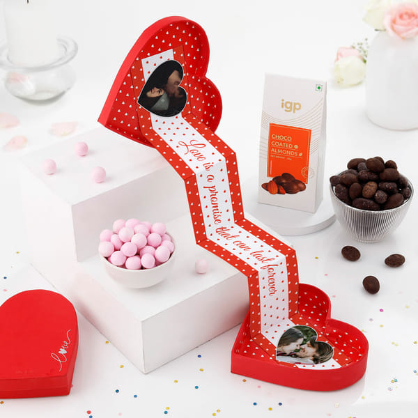 Promise Personalized Heart Pop Up Box With Treats: Gift/Send Valentine ...