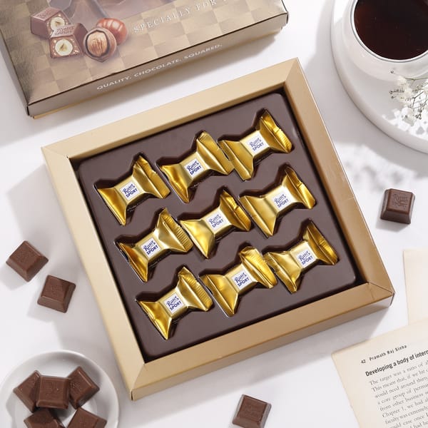 Ritter Sport Hazelnut Chocolate 9 pcs: Gift/Send Food Gifts Online ...