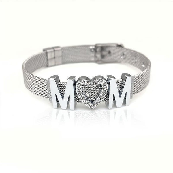 Buy/Send Silver Sentiments Mom Charm Bracelet Online | IGP | JVS1408650