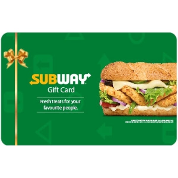 Subway EGift Card: Gift/Send Experiences & Gift Cards Gifts Online ...