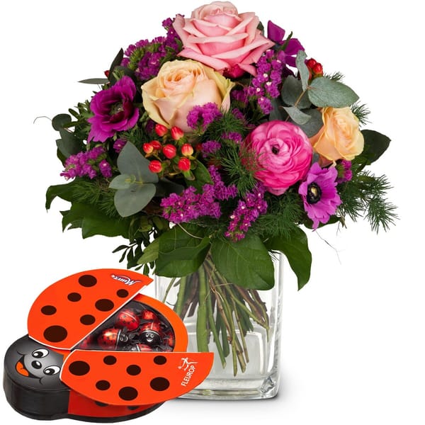 Buy/Send Sweet Surprise with Munz chocolate ladybird Online | IGP ...