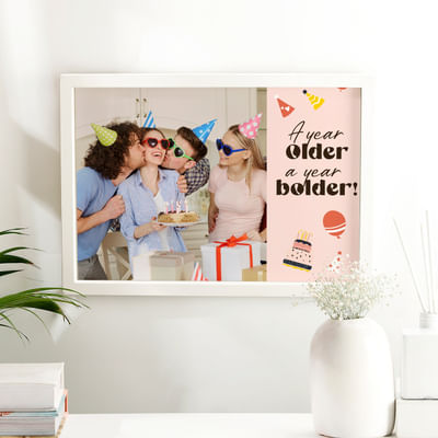 Buy/Send A Year Older A Year Bolder Personalized Frame Online | IGP ...