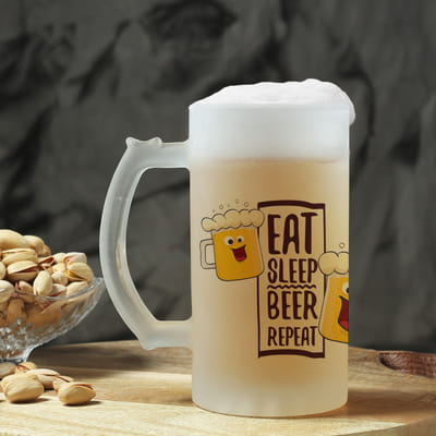 Send Beer Mug - Eat Sleep Beer Repeat Online, Same Day Delivery in UAE ...