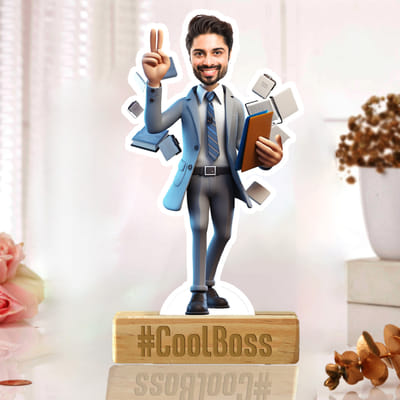 Buy/Send Cool Boss Personalized Caricature Online | IGP | JVS1265458