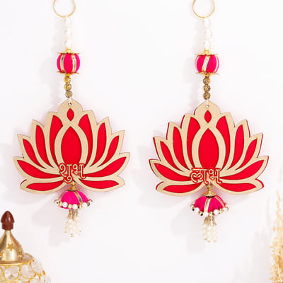 Buy/Send Elegant Shubh Labh Lotus Toran Online | IGP | JVS1426217