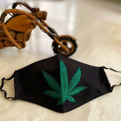 Buy/Send Face Mask - Embroidered - Leaf Online | IGP | JVS1250271