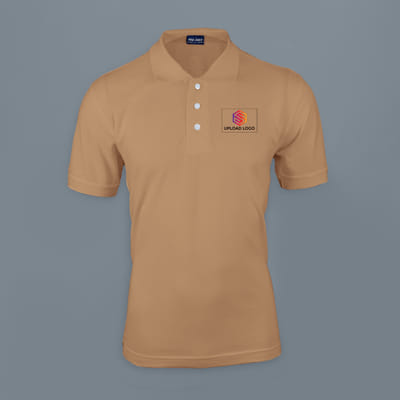 Fas Tees Polo T shirt for Men Beige : Gift/Send Business Gifts Online ...