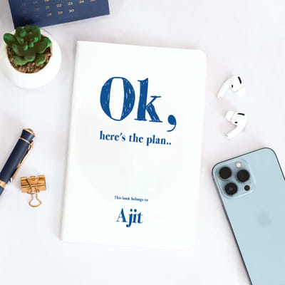 Buy/Send Here's The Plan Notebook - Personalized Online | IGP | JVS1270748