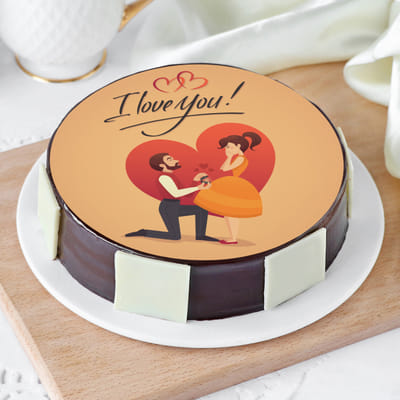 Buy/Send I Love You Proposal Cake Online | IGP | HD1110551