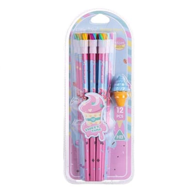 Buy/Send Ice Cream Theme Premium HB Pencil Set Pack of 12 Online | IGP ...