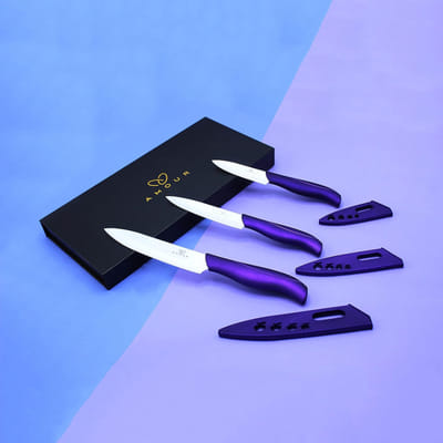 Buy/Send Knives - Purple - Set Of 3 Online | IGP | JVS1217667
