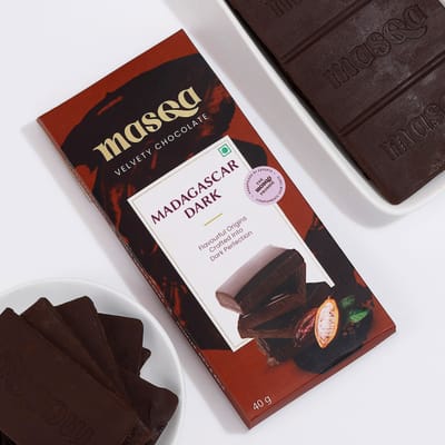 Buy/Send Masqa Madagascar Dark Velvety Chocolate 40 gm Online | IGP ...
