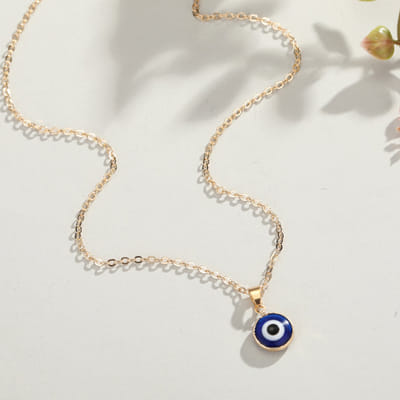 Buy/Send Necklace Evil Eye Mini Circle Single Piece Juju Joy Online ...