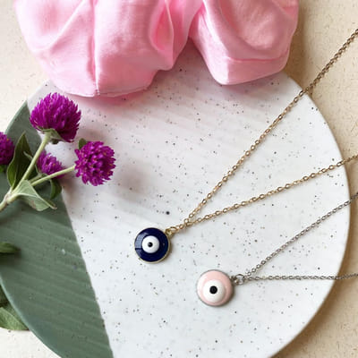 Buy/Send Necklace With Pendant - Round - Evil Eye - Juju Joy Online ...
