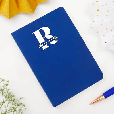 Buy/Send Personalized A6 Blue Notebook Online | IGP | JVS1404439