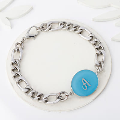 Personalized Chain Bracelet Rakhi: Gift/Send Festival Merchandize Gifts ...