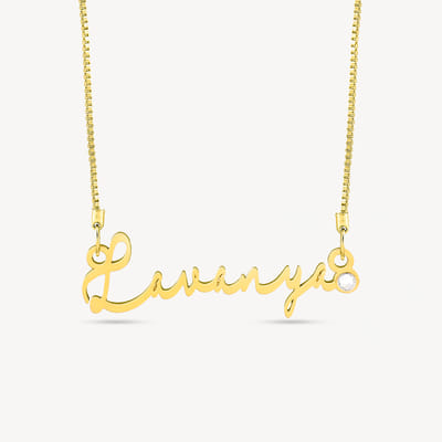 Buy/Send Personalized Diamond Signature Pendant Necklace Online | IGP ...