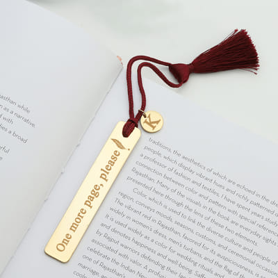 Buy/Send Personalized Golden Bookmark with Tassel Online | IGP | JVS1269241