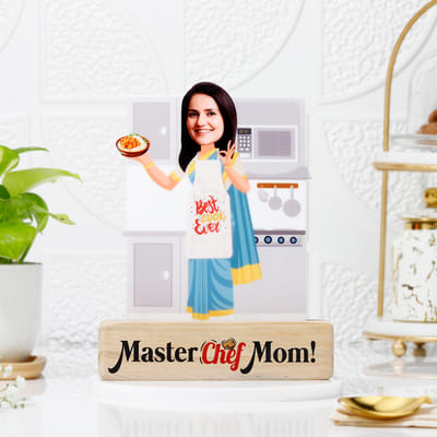 Buy/Send Personalized Master Chef Mom Caricature Online | IGP | JVS1301379