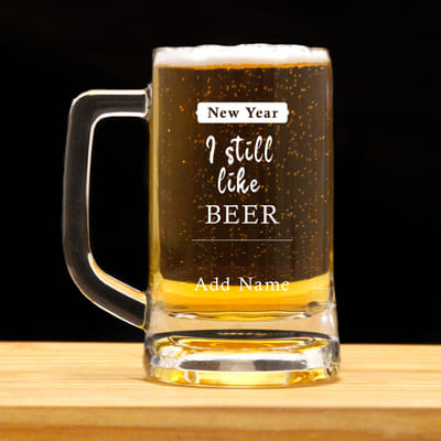 Buy/Send Personalized New Year Beer Mug Online | IGP | JVS1196750