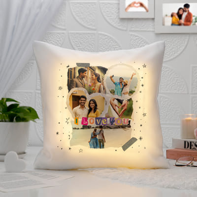 Buy/Send Personalized Starlit Love Couples LED Cushion Online | IGP ...