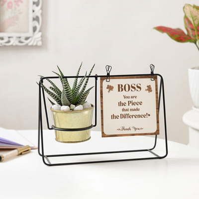 Send Personalized Swing Planter And Polaroid For Boss Online, Same Day ...