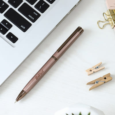 Polished Persona Metallic Finish Ball Pen Personalized: Gift/Send Home ...