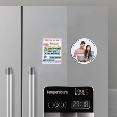 Quirky Friends Personalized Fridge Magnets Set of 2 : Gift/Send Home ...