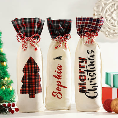 Buy/Send Set of 3 Personalized Wine Bottle Covers Online | IGP | JVS1197205