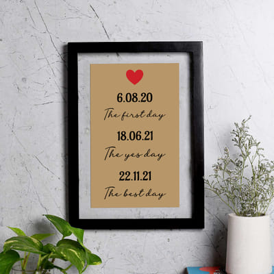 Buy/Send Special Dates Personalized Acrylic Frame Online | IGP | JVS1268536
