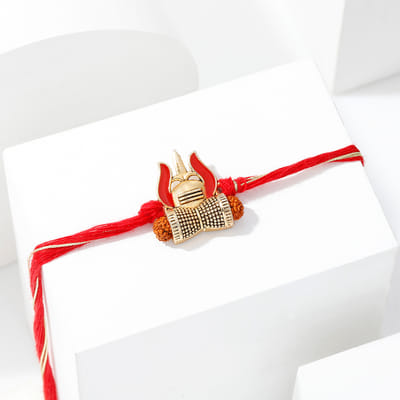 Buy/Send Spiritual Rudraksh Trishul Rakhi Online | IGP | JVS1287377