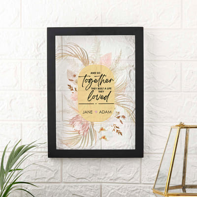 Send Together They Built a Life They Loved Personalized Acrylic Frame ...