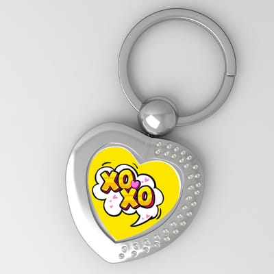 Buy/Send XOXO Metal Heart Keychain Online | IGP | JVS1401454